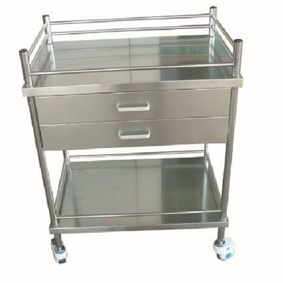 Stainless Steel Dressing Trolley with Double Drawer (Order Number ...
